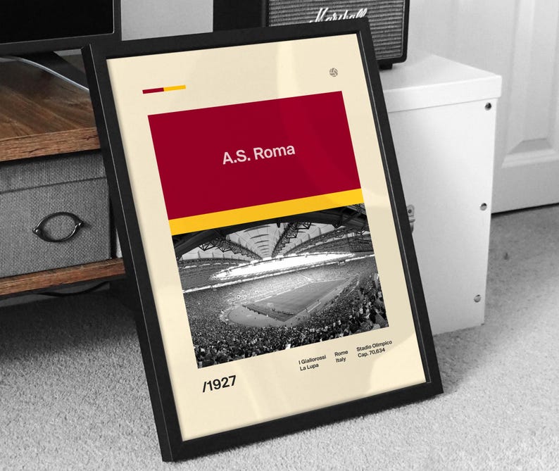 AS Roma Poster | Digital DOWNLOAD! - Etsy