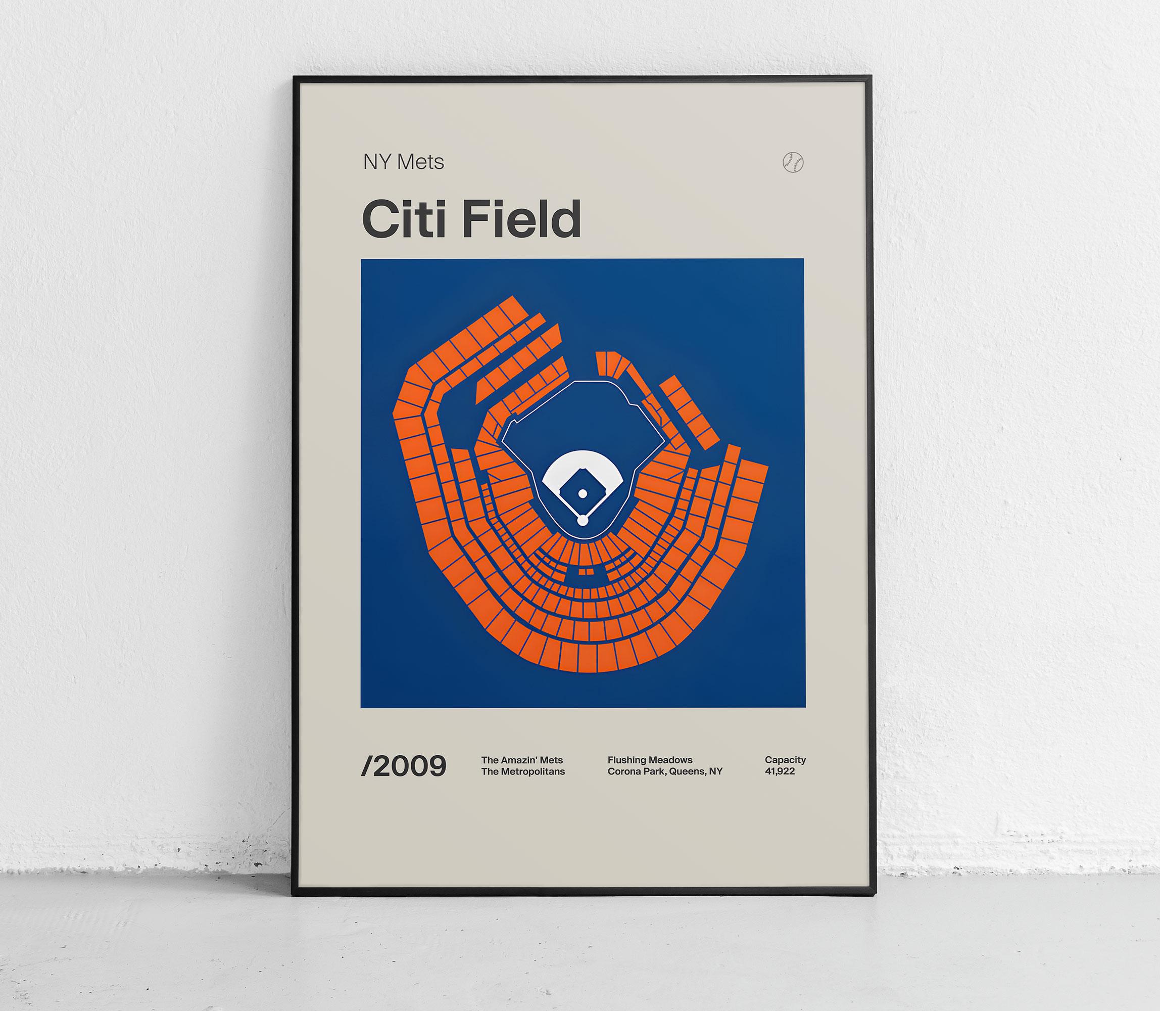 NY Mets Poster, New York Citi Field Stadium Print - Digital DOWNLOAD - Etsy