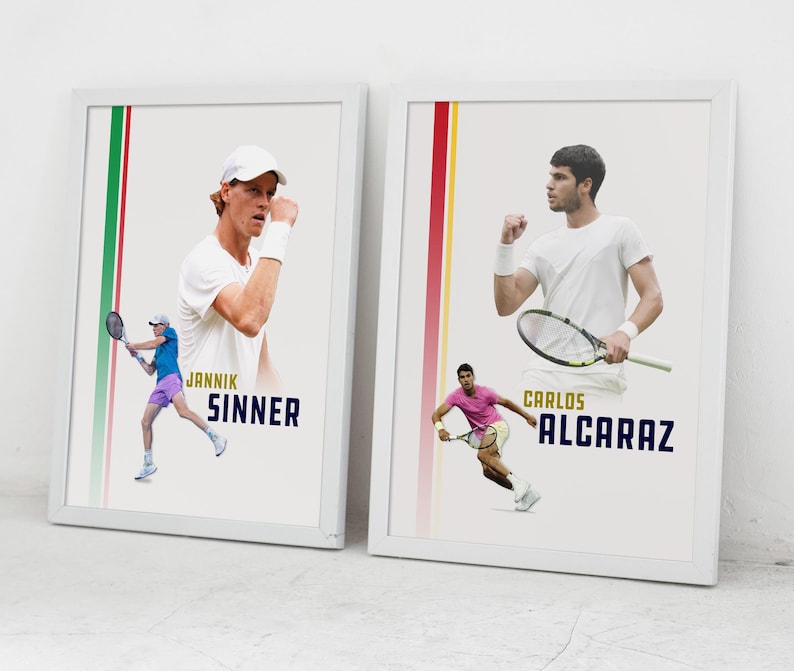 Jannik Sinner | Tennis Poster | Sinner Tennis Poster | Jannik Sinner ...