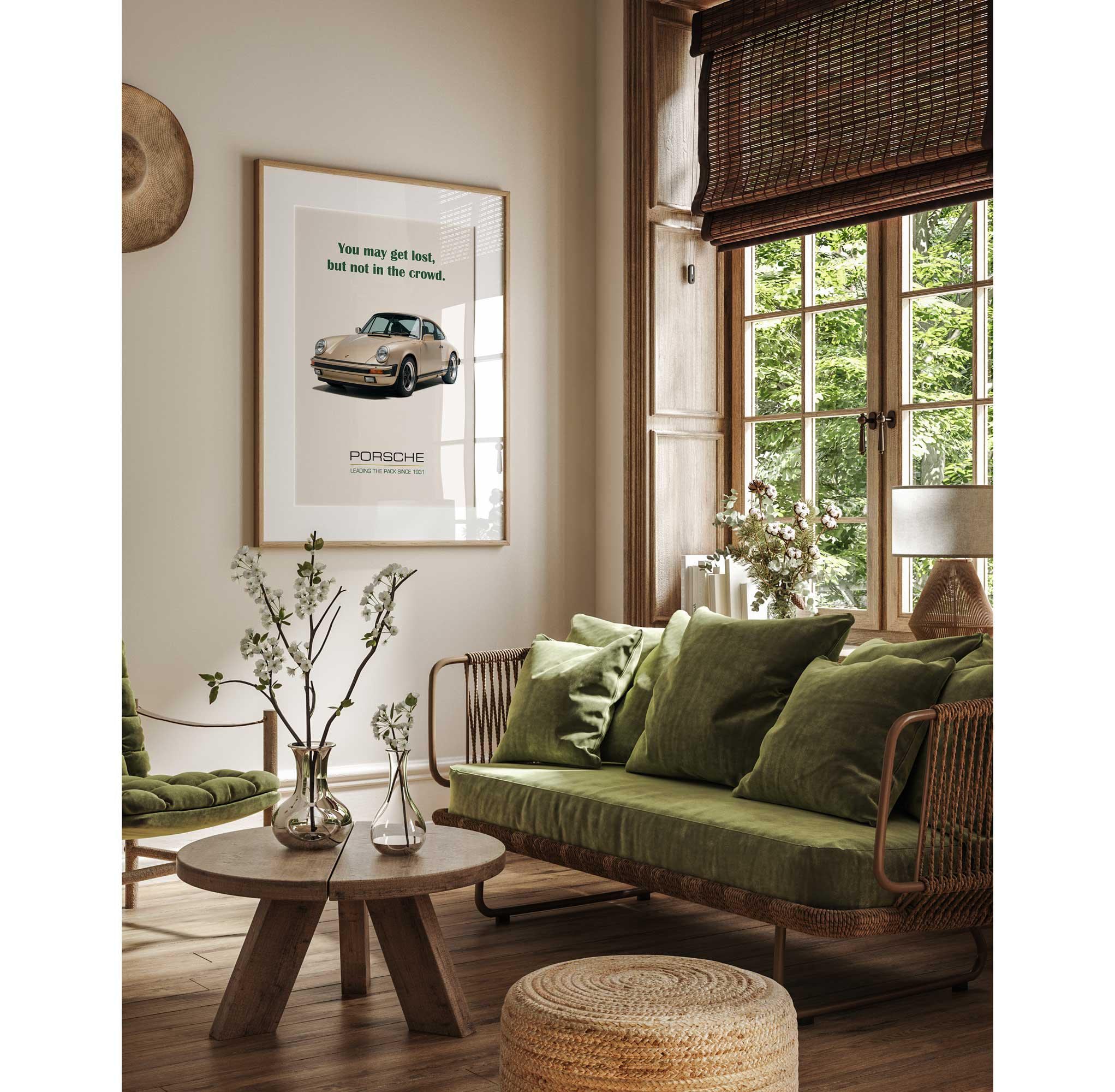 Porsche Champagne Colored Poster Porsche 911 | Digital Download - Etsy