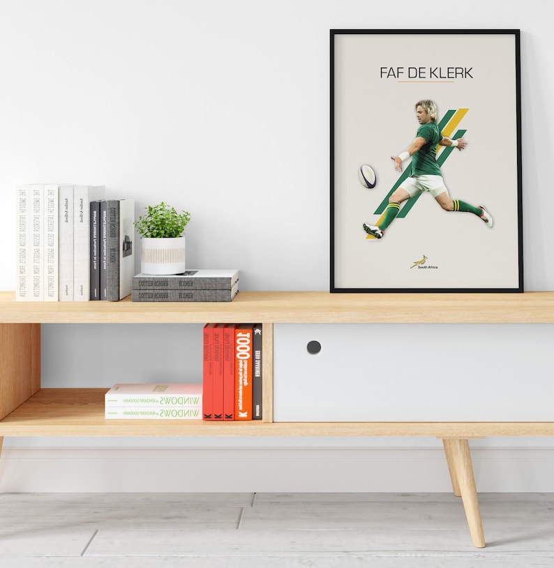 Faf De Klerk Poster | Gift Idea Faf De Klerk | South Africa Rugby | Faf ...