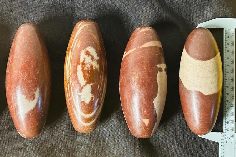Shiva Lingam Stone - 5.5 Inch Narmada River Lingam | Healing Meditation ...