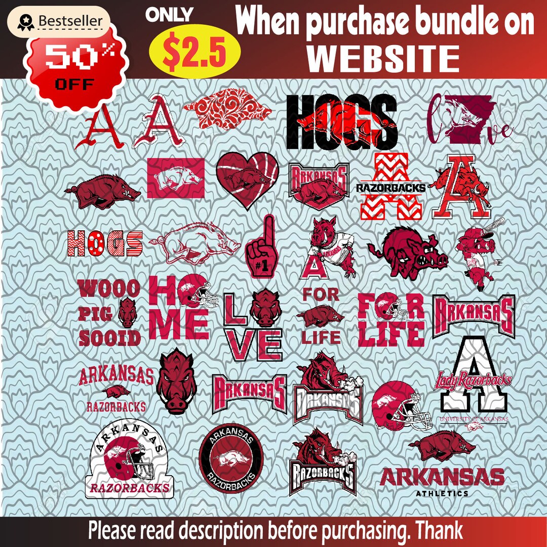 Arkansas Razorbacks Svg N C A A SVG Arkansas Razorbacks - Etsy