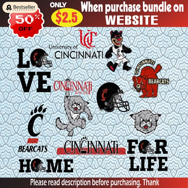 Cincinnati Bearcats Logo Svg - Etsy