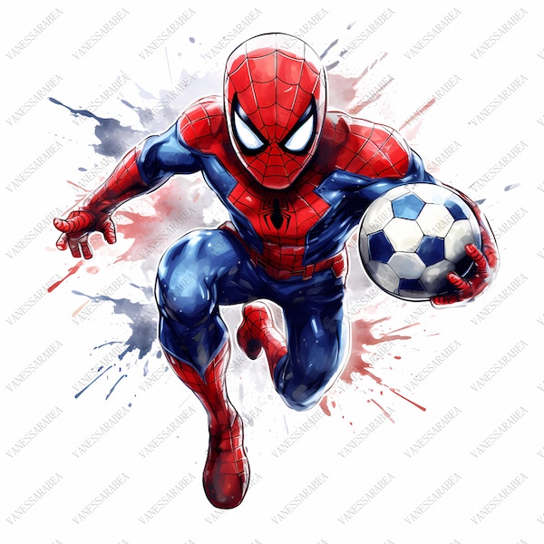 Spiderman Football - Etsy