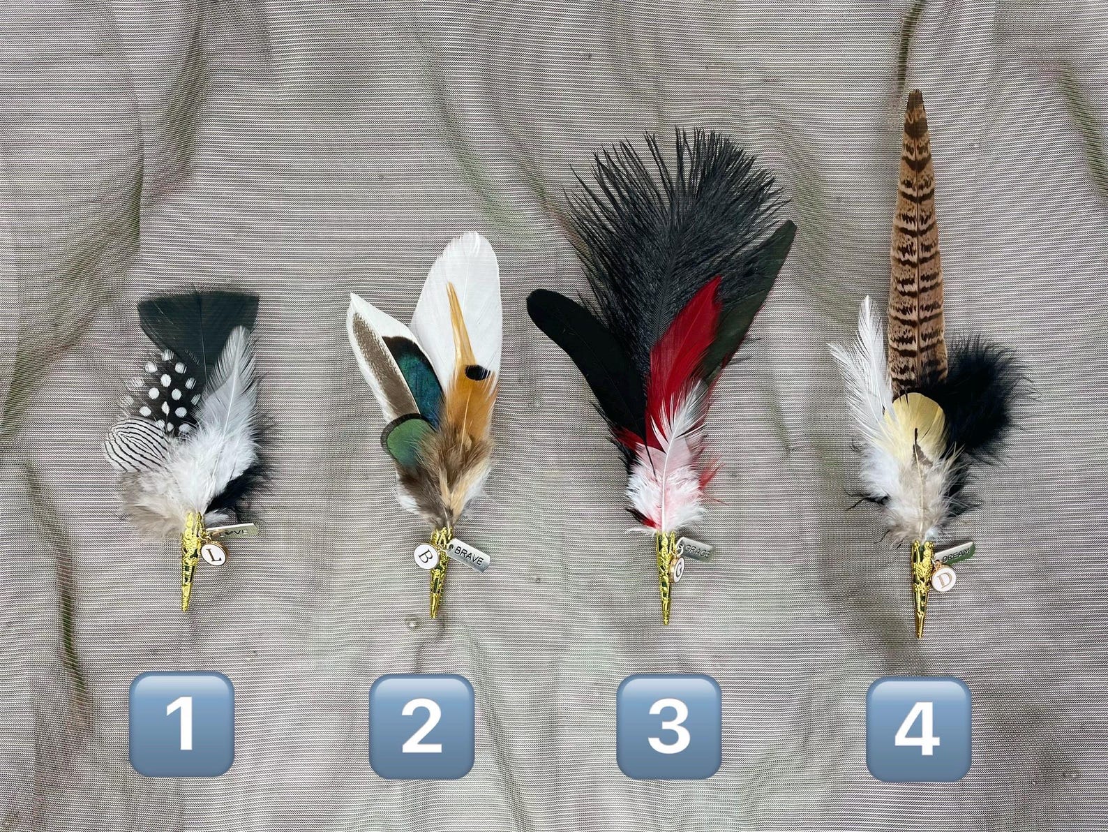 Hat Feather Boutonniere: Goodluck Feather Decoration - Etsy