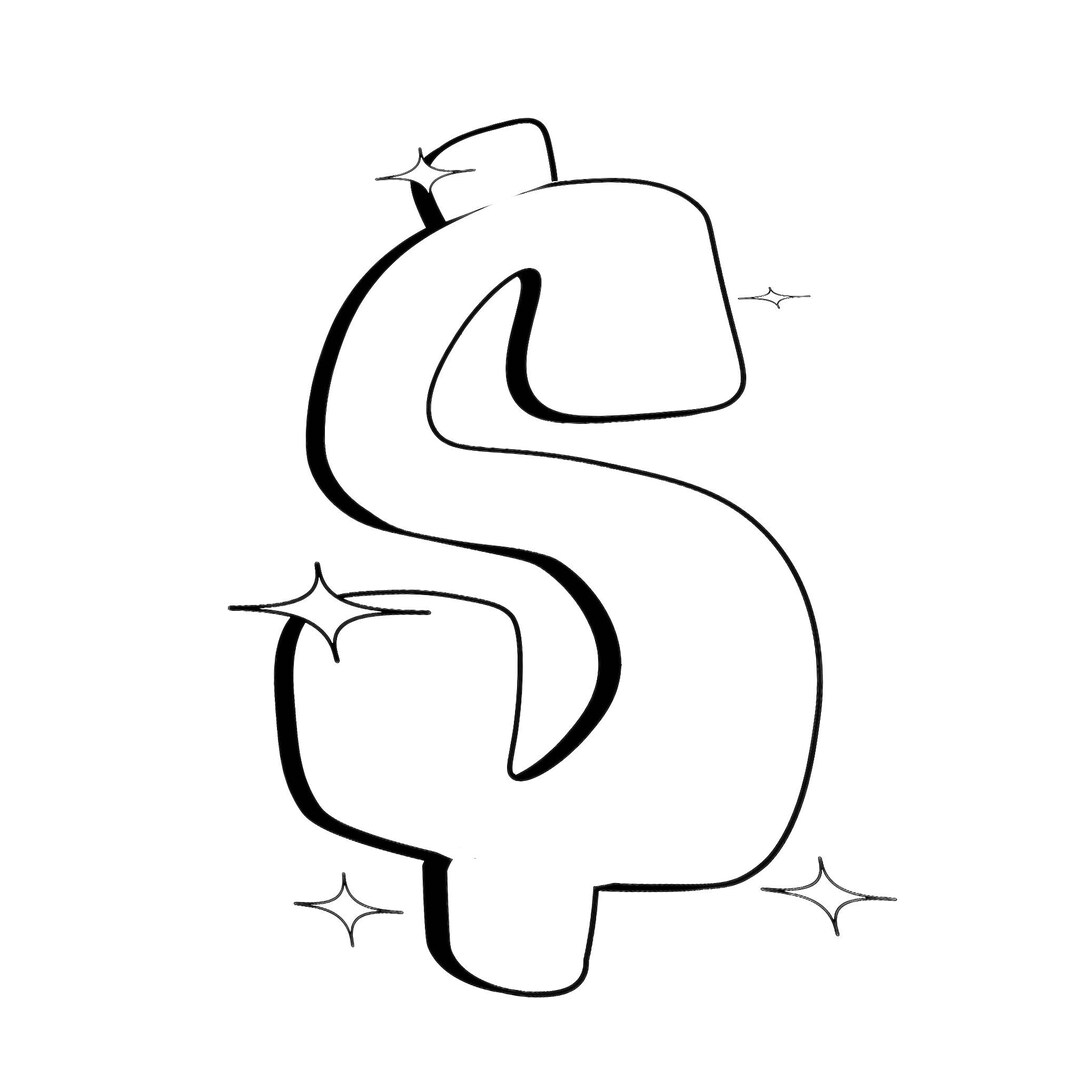 Money Sign With Sparkles Digital Download - Etsy