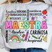 Retro Maestra Word Png, Teacher Life Png, Teach Love Inspire, Spanish ...
