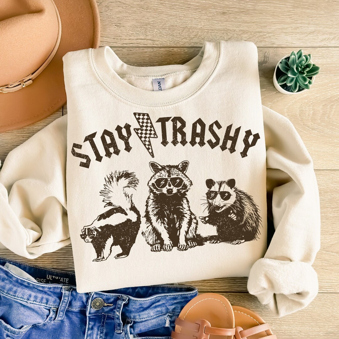 Stay Trashy Svg Png, Funny Stay Trashy Raccoons Opossums Squad Team ...