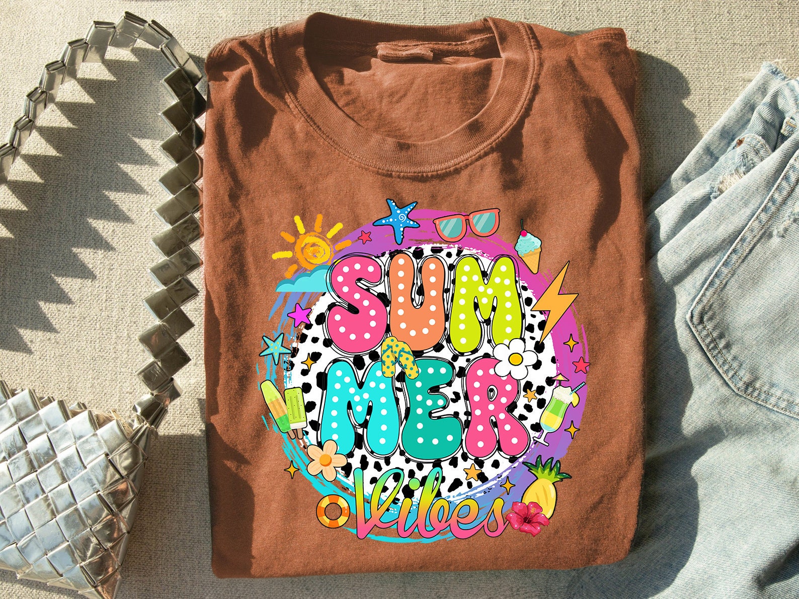 Summer Vibes Dalmatian Dots Png, Summer Vibes PNG, Digital Download Png ...