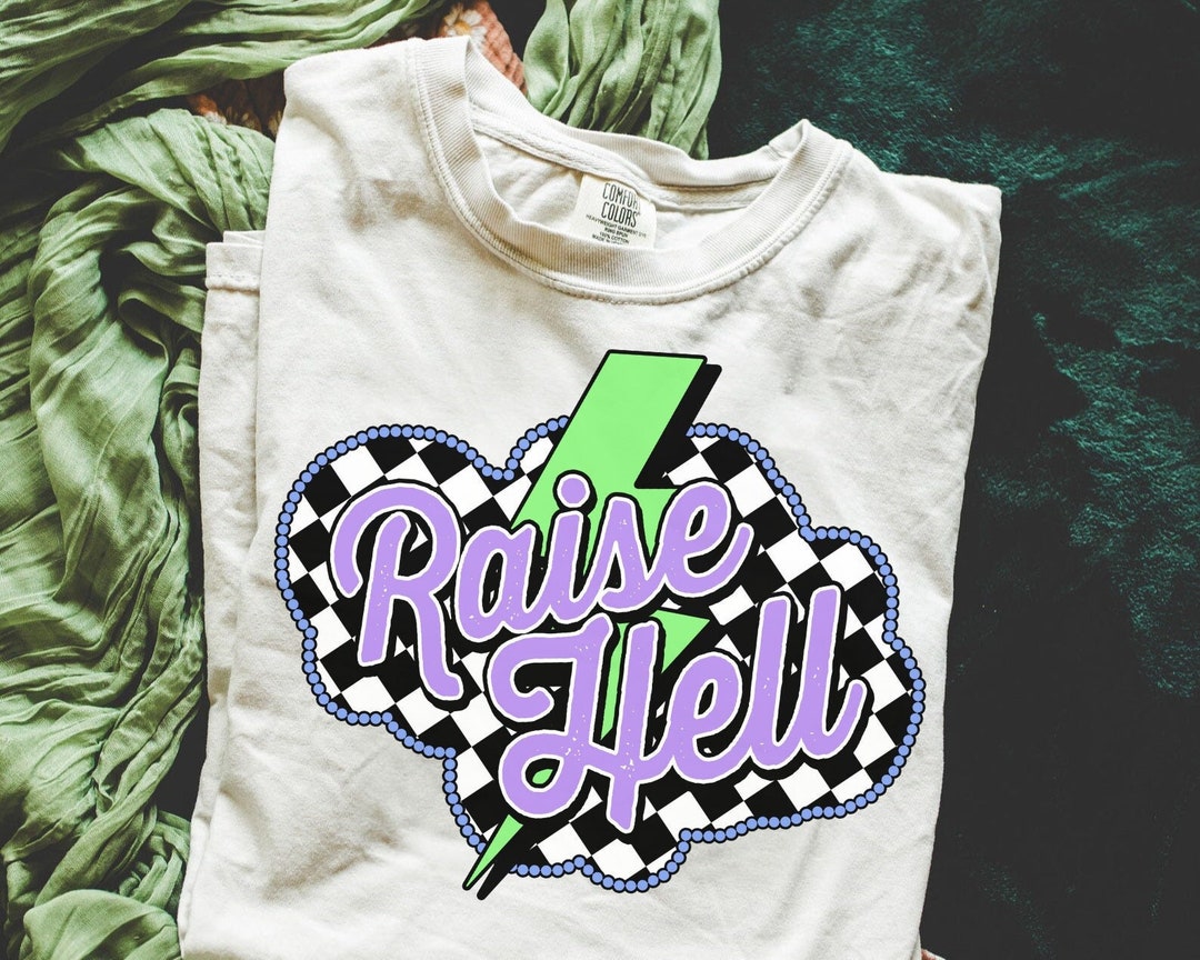 Raise Hell PNG, Raise Hell Sublimation Design, Lightning Bolt Png ...