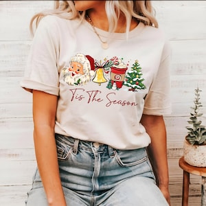 Retro Christmas Png, Tis the Season Png, Xmas Png, Santa Claus Png ...