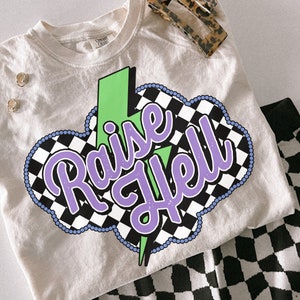 Raise Hell PNG, Raise Hell Sublimation Design, Lightning Bolt Png ...