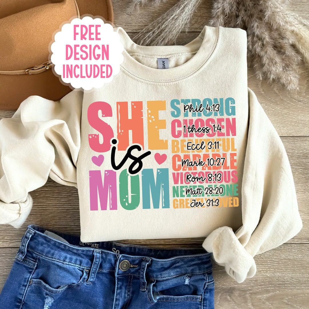 Retro She is Mom PNG, Mother PNG, Blessed Mom Png, Mom Life Png, Mother ...