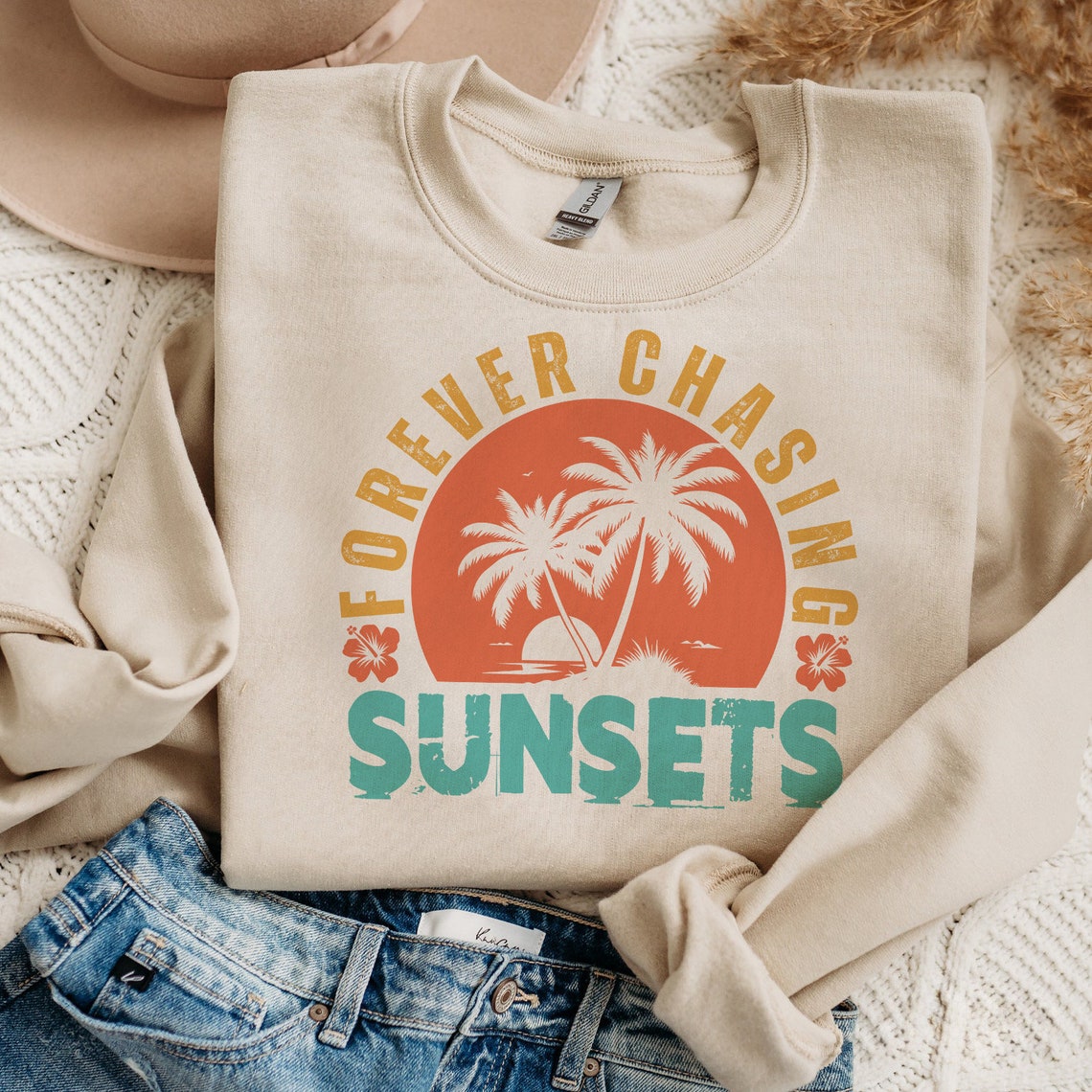 Forever Chasing Sunsets SVG PNG Retro Summer Svg Retro Beach Svg ...