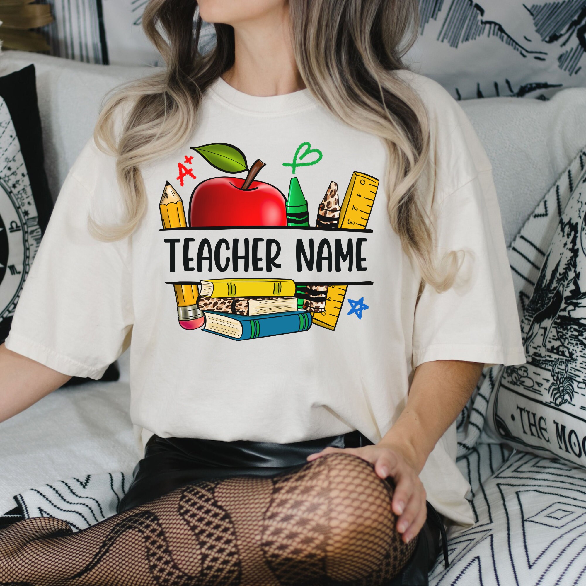 Custom Name Teacher Png Sublimation Design Download, Personalized ...