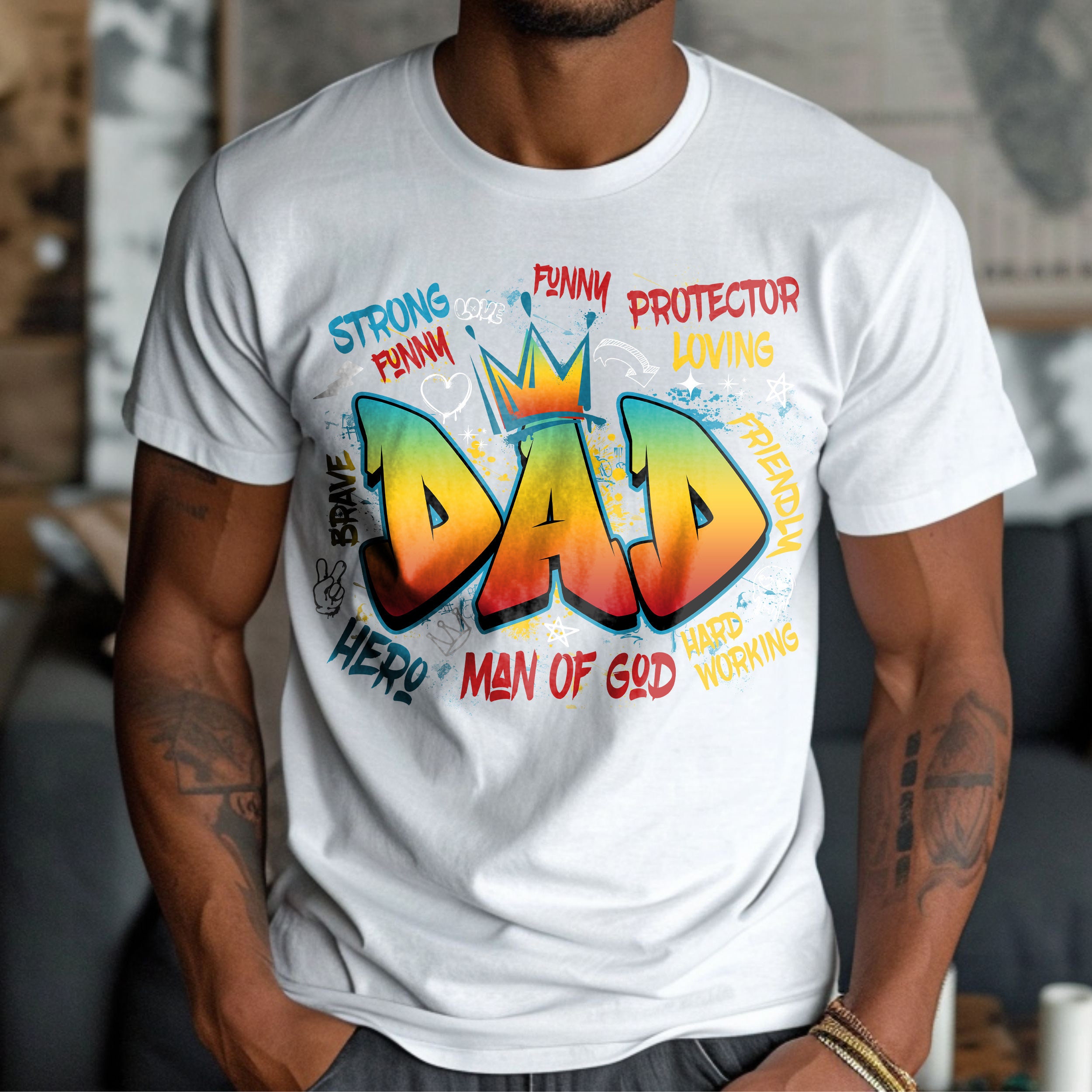 Dad Png, Dad Graffiti Png Png, Father's Day Png, King Dad Png, Graffiti ...