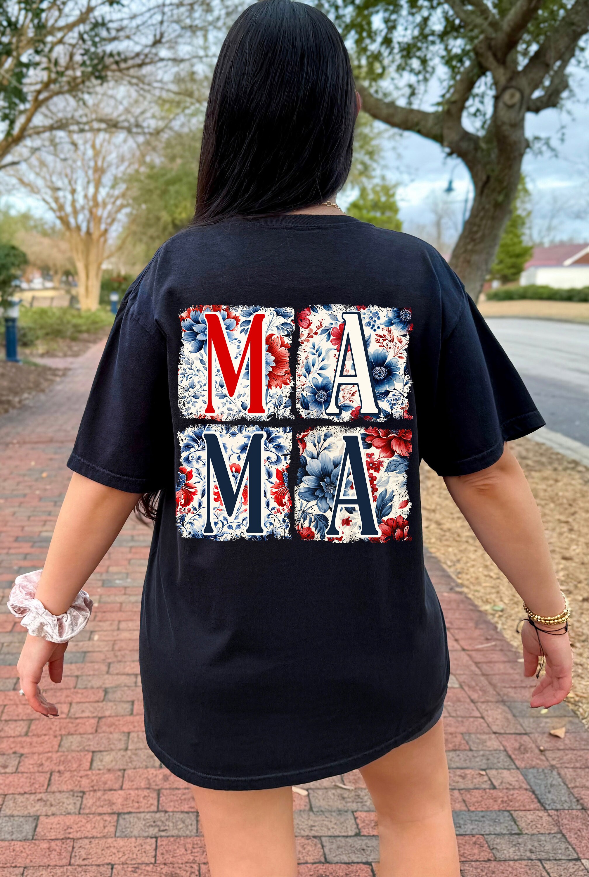 Retro Boho Mama PNG, Fourth of July Png, Mama Png Sublimation, America ...