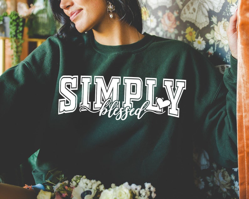 Simply Blessed SVG, Blessed Svg, Faith Svg, Christian Svg, Religious ...