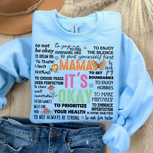 Retro Mama It's Okay PNG, Mom Life PNG, Mama Png, Mental Health Matters ...
