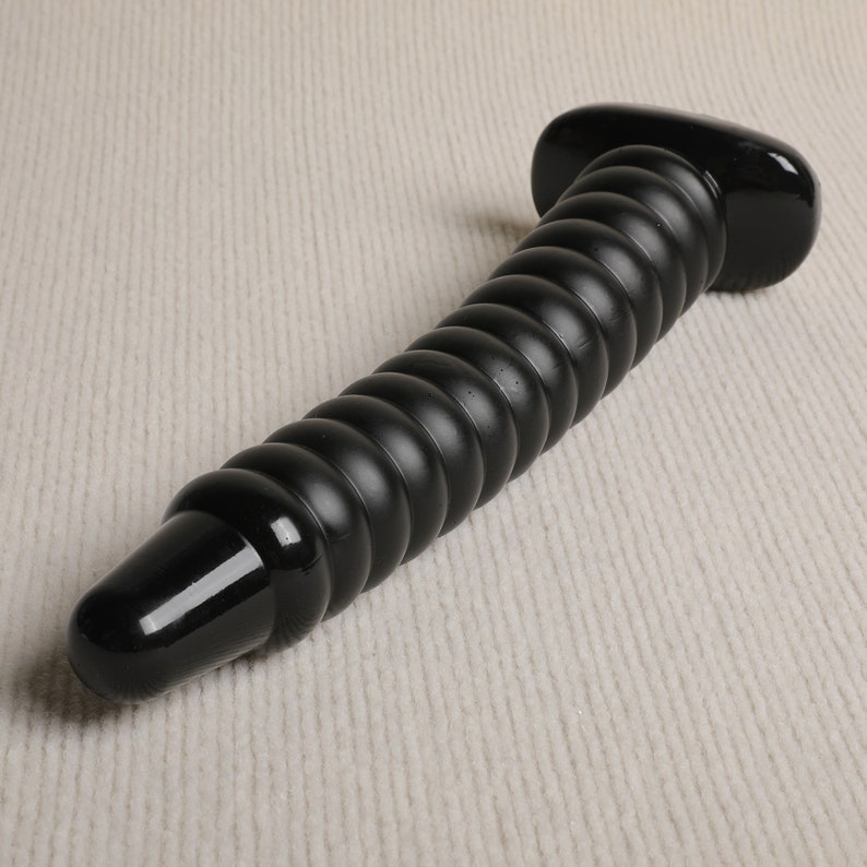13huge Long Black Butt Plug Fantasy Knotted Dildo Anal Beads Dildos