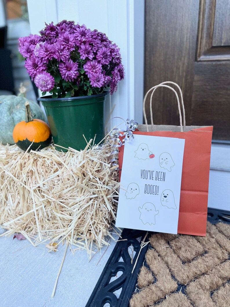 You've Been Booed Printable We've Been Booed Trick or Treat Kit Boo Bag ...