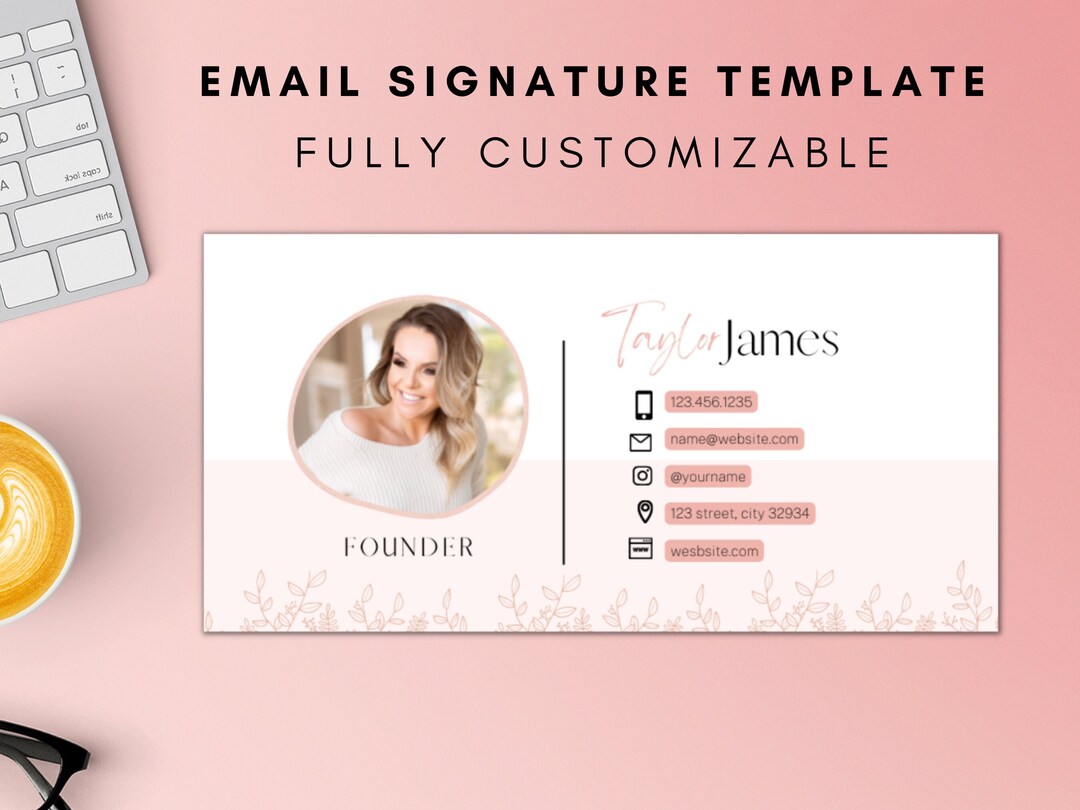Email Signature, Gmail Signature, Email Template, Signature Template ...