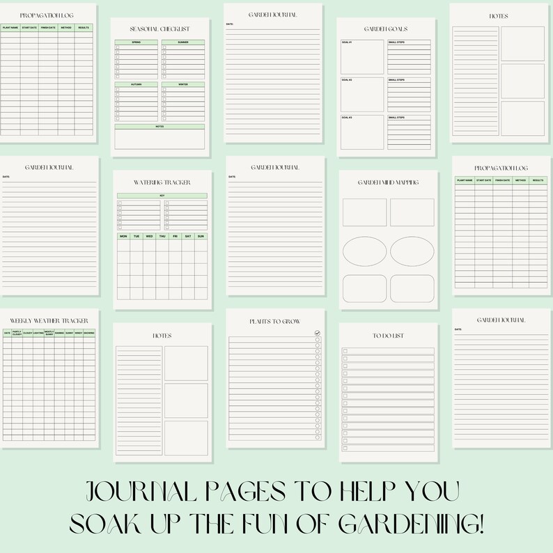 Digital Garden Planner | Planting Guide | Garden Organizer | Seasonal ...