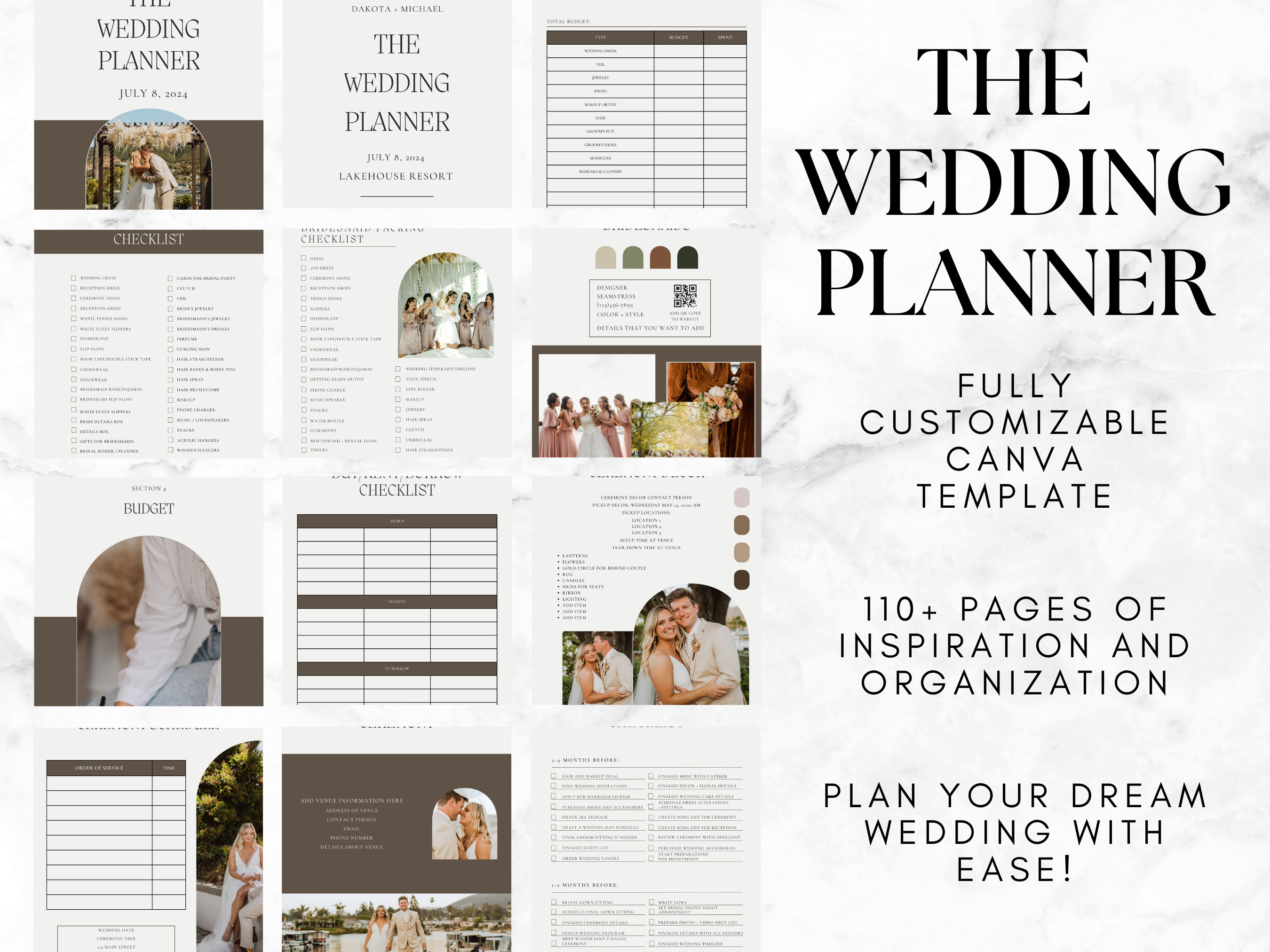 Wedding Binder Template Wedding Planner Template Digital - Etsy