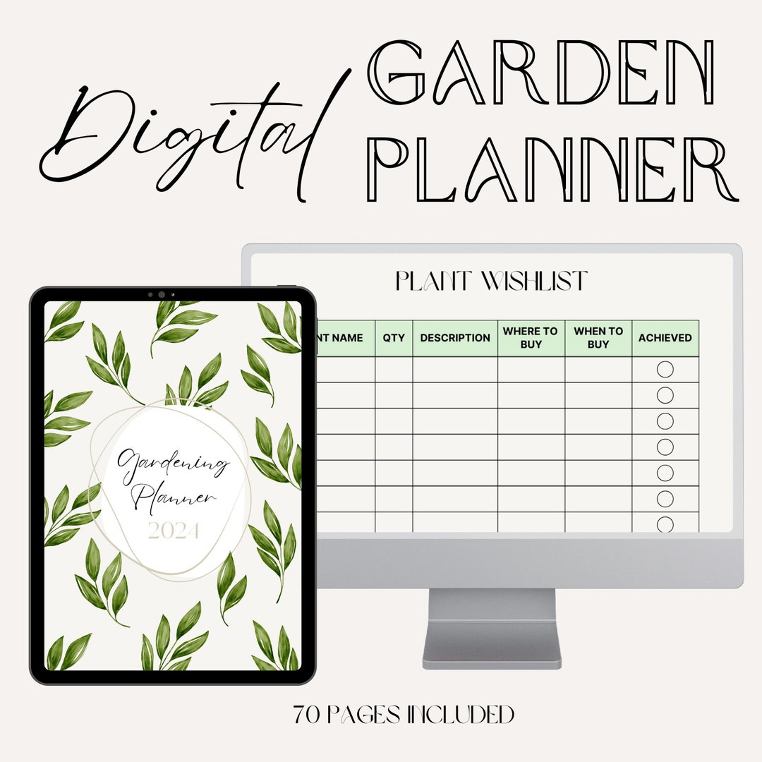Digital Garden Planner | Garden Planner | Garden Organizer | Seasonal ...