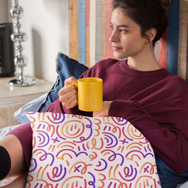 Smiley Face Pillow - Etsy