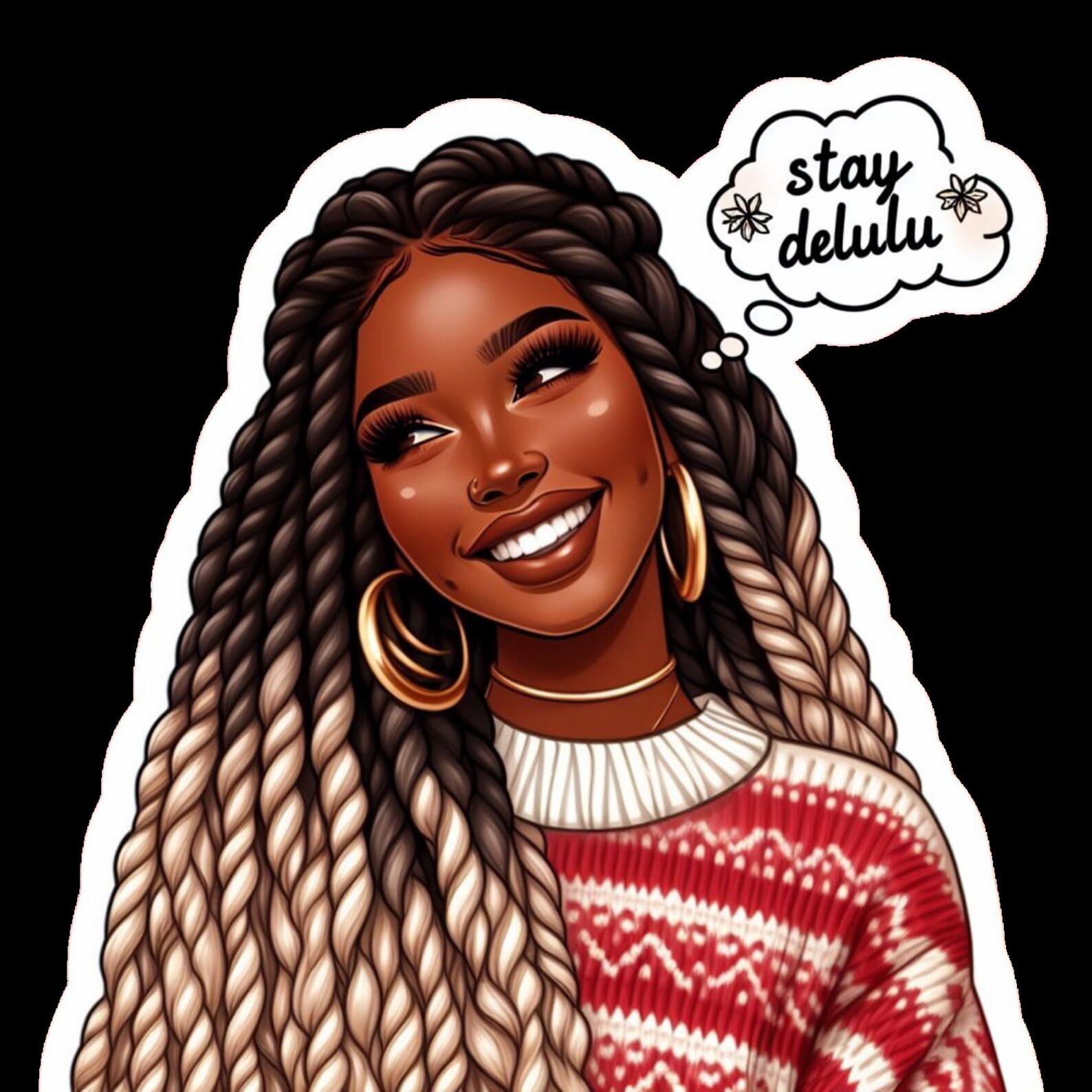 Digital and Printable Stickers, African American Art, Goodnotes ...