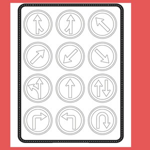 Printable Traffic Signs Coloring Pages for Kids Instant Digital ...