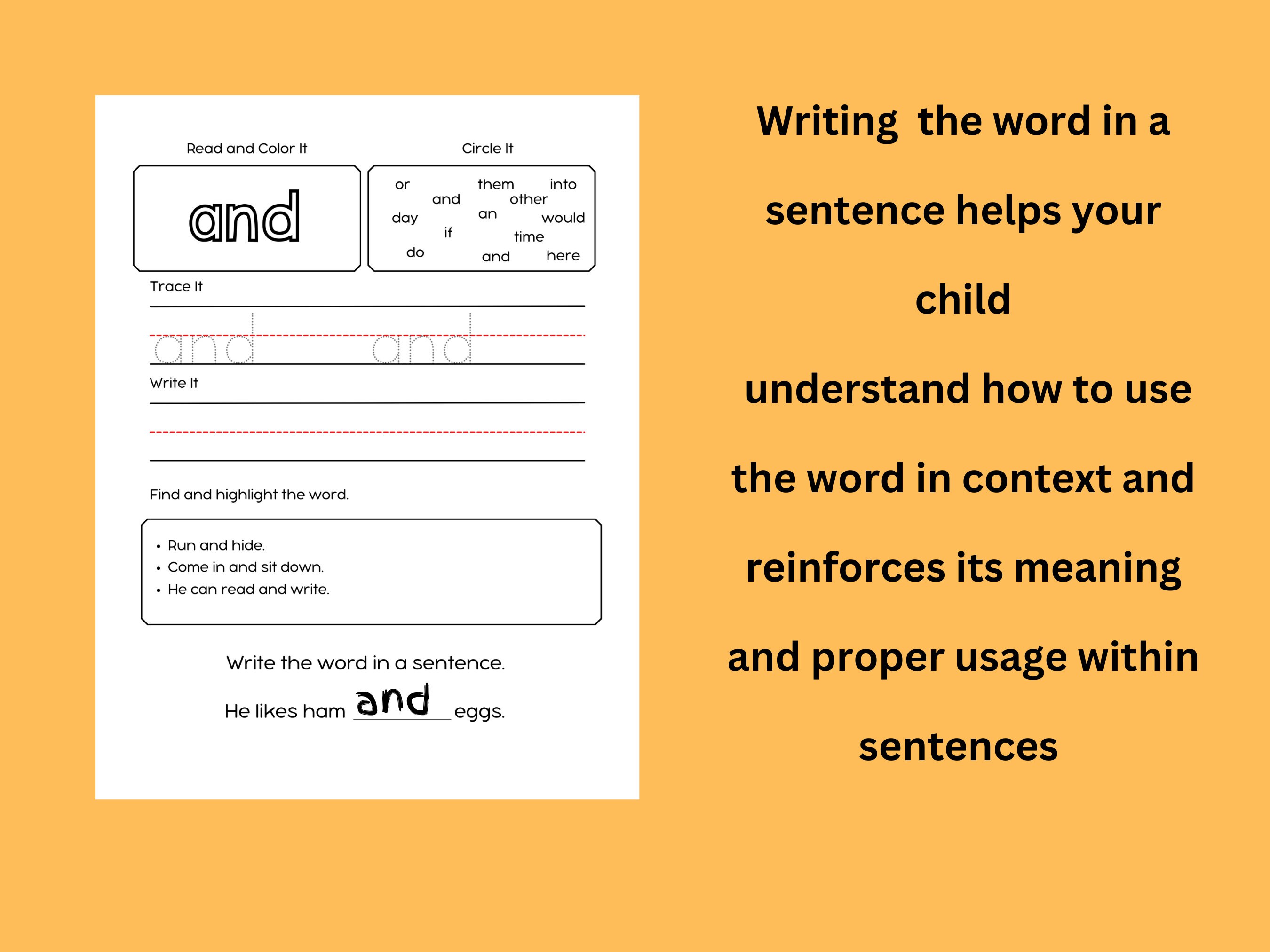 Sight Words Bundle Printable, Sight Word Workbook, Sight Words Practice ...