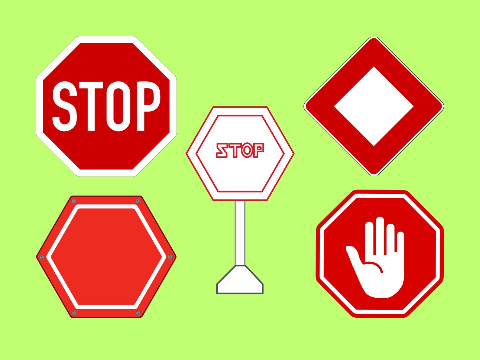 Printable Traffic Signs Coloring Pages for Kids Instant Digital ...