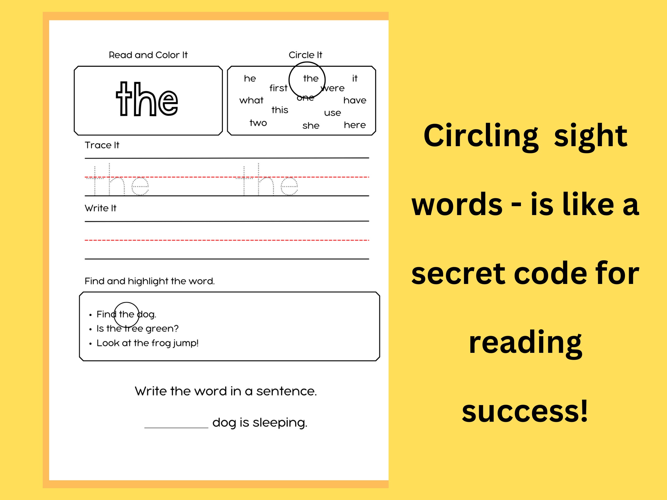 Sight Words Bundle Printable Sight Word Workbook Sight Words - Etsy