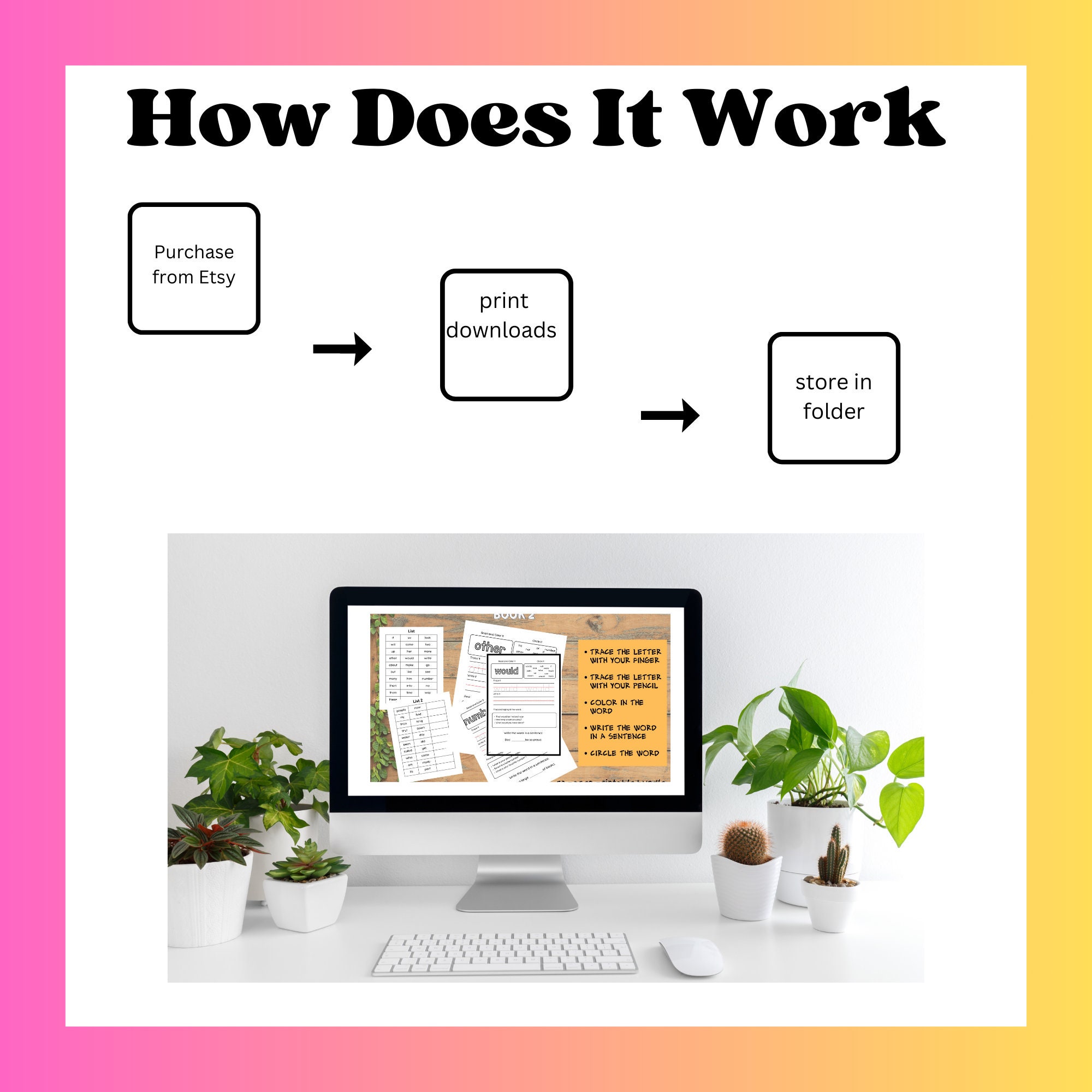 Sight Words Bundle Printable, Sight Word Workbook, Sight Words Practice ...