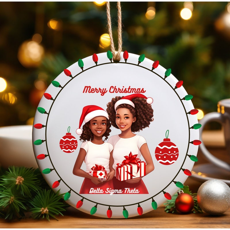 Delta Sigma Theta Christmas Ornaments - Etsy