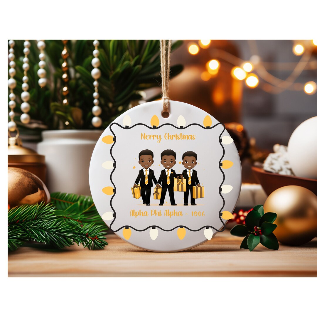 Alpha Phi Alpha Christmas Ornament, Fraternity, Divine Nine - Etsy