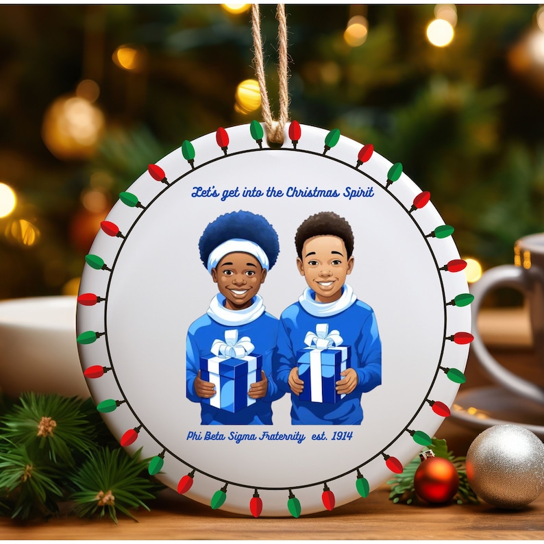 Phi Beta Sigma Fraternity Christmas Ornament-celebrate Brotherhood in ...