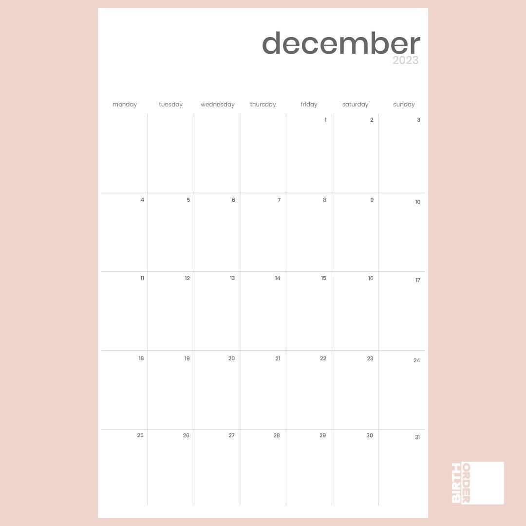 Monthly Planner Printable December 2023 Printable (Download Now) - Etsy