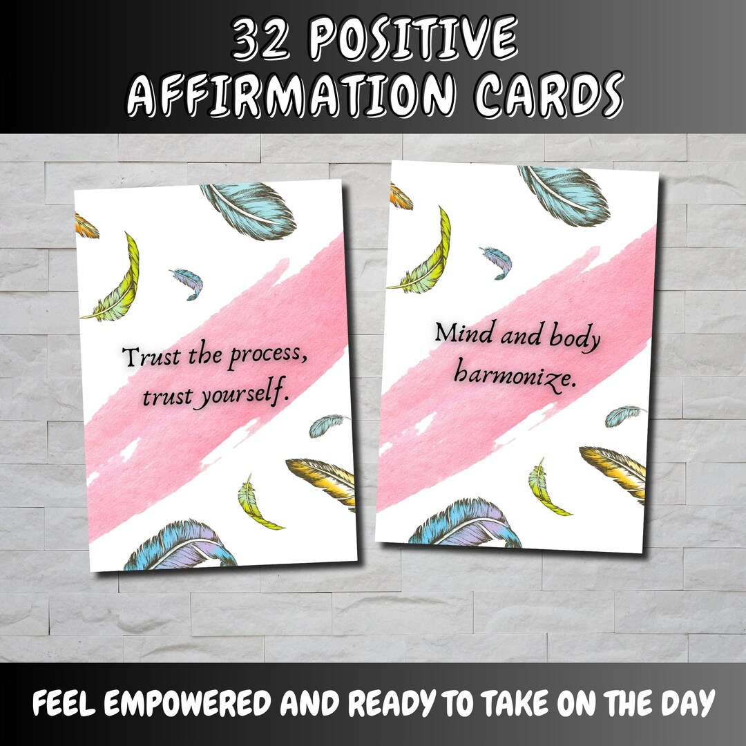 32 Birth Affirmation Cards, Printable Birth Affirmations, Positive ...