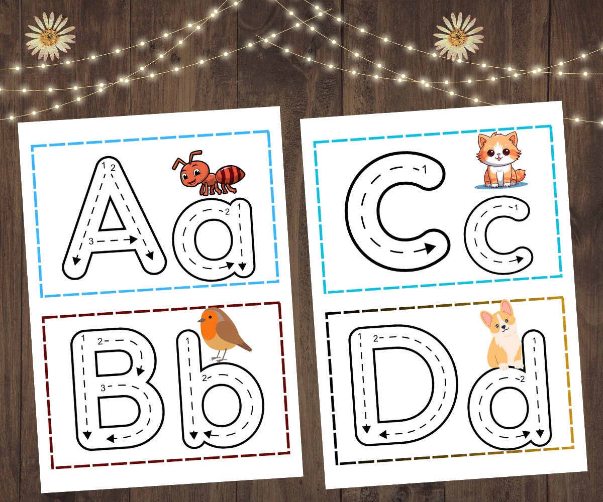 Preschool Printables ,alphabet Mats, Printable Alphabet, Preschool ...