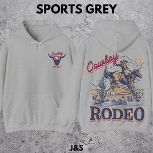 Rodeo Western Cowboy Hoodie, Vintage 90s Graphic Western Hoodie, Retro ...