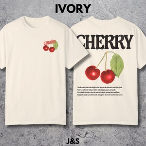 Vintage Cherry Fruit Shirt, Retro Fruits Vintage Graphic T-shirt, Retro ...
