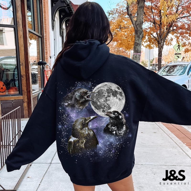 Raven Bird Sweatshirt - Etsy UK