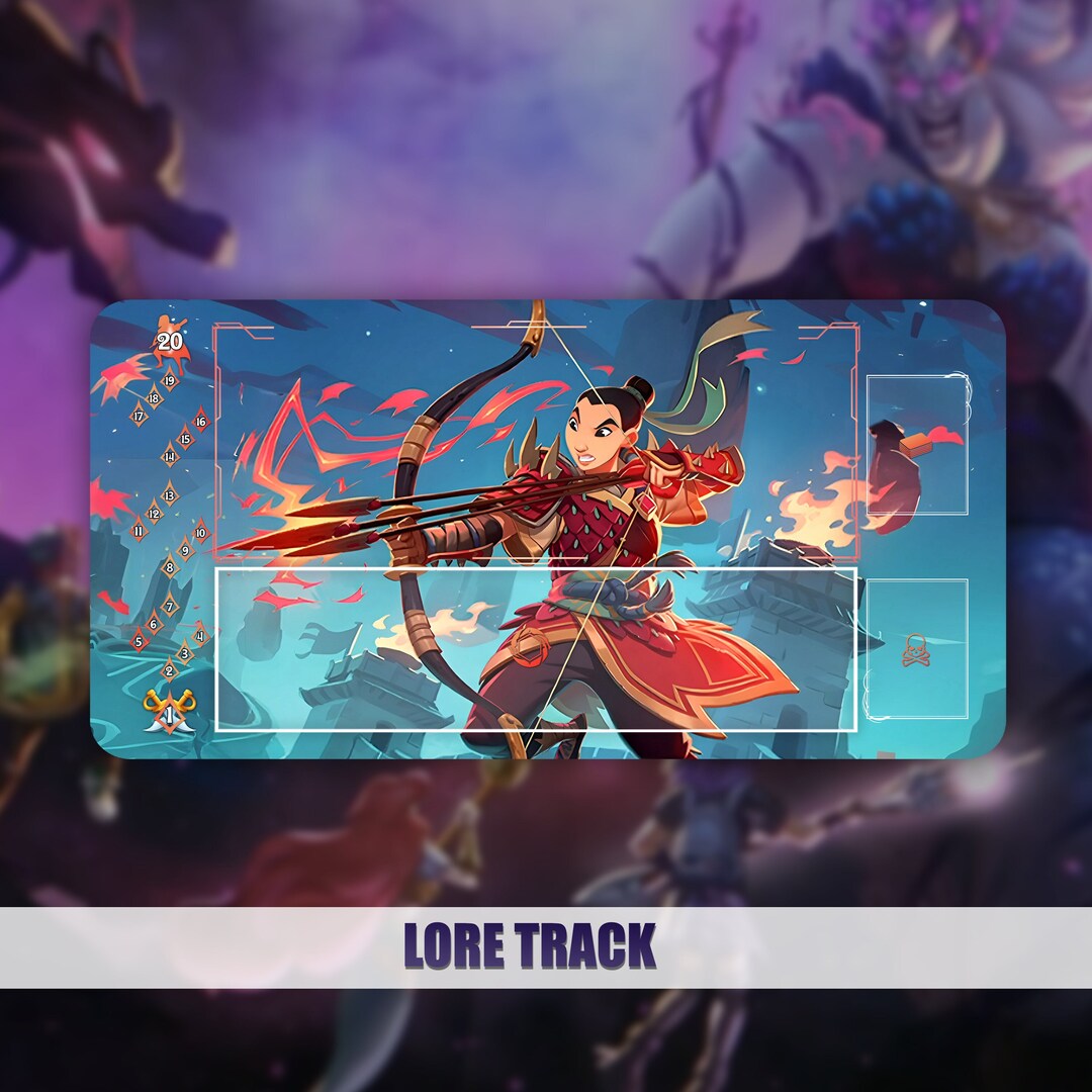 Playmat TCG Lorcana Mulan Chapter IV - Etsy