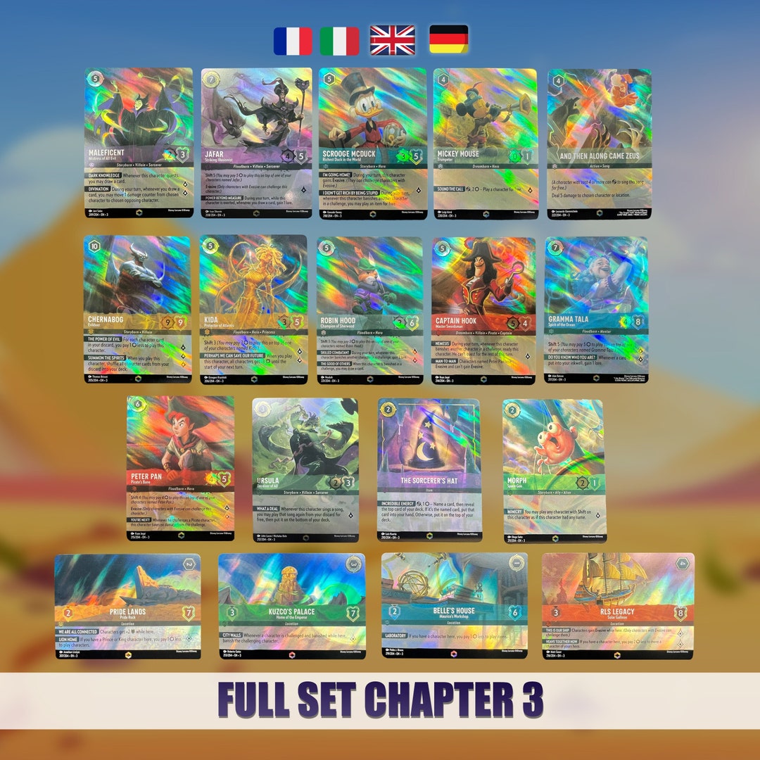 Lorcana Proxy Card |full Enchanted Chapter 3 (en/fr/de/it) - Etsy