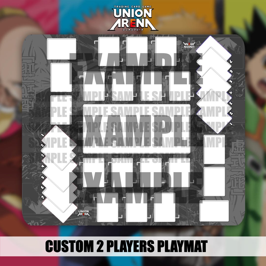 Playmat TCG Union Arena - 2 Players Custom | 70*60 - Etsy