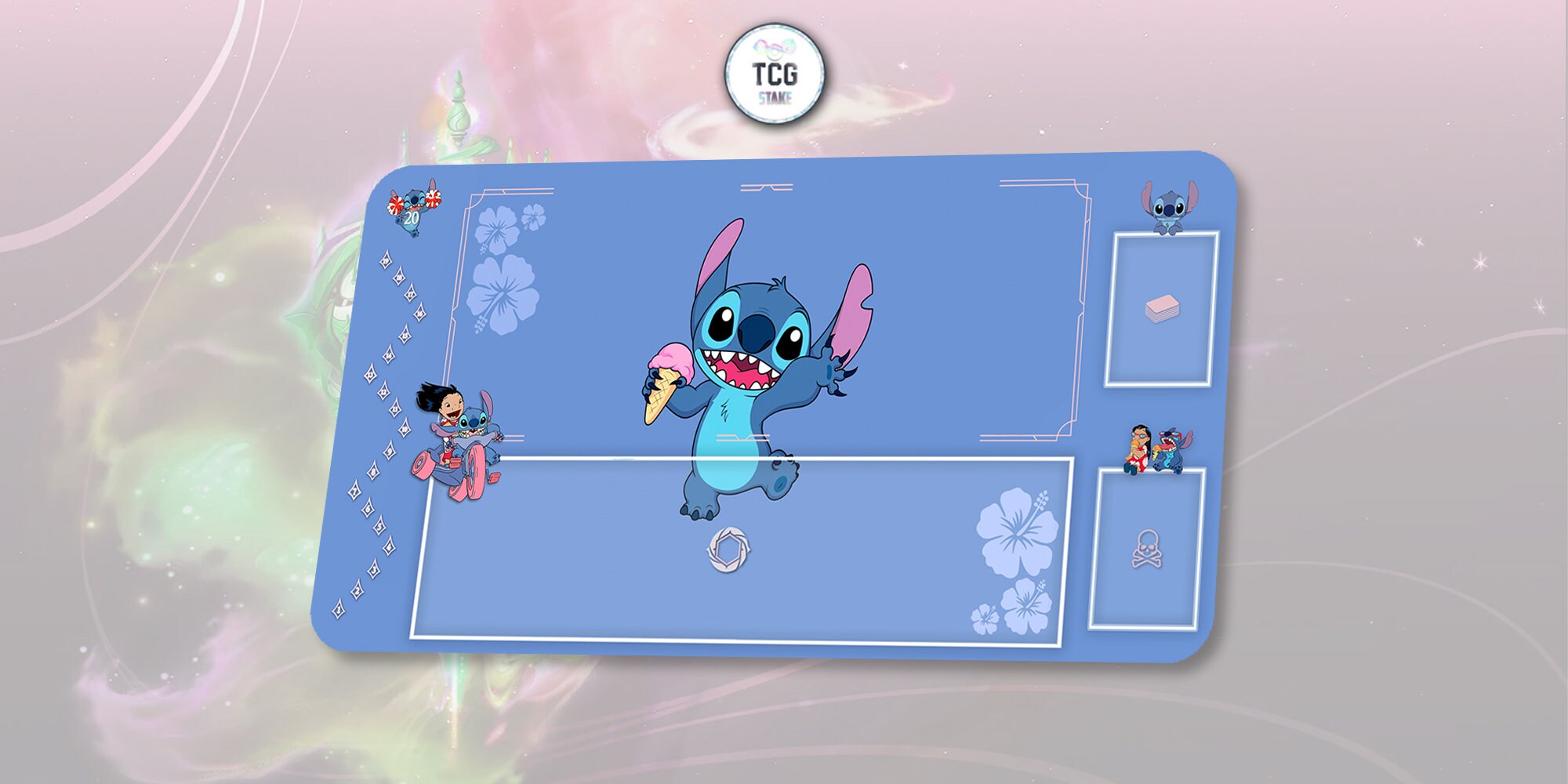 Playmat TCG Disney Lorcana Lilo & Stitch / Play Mat - Etsy UK